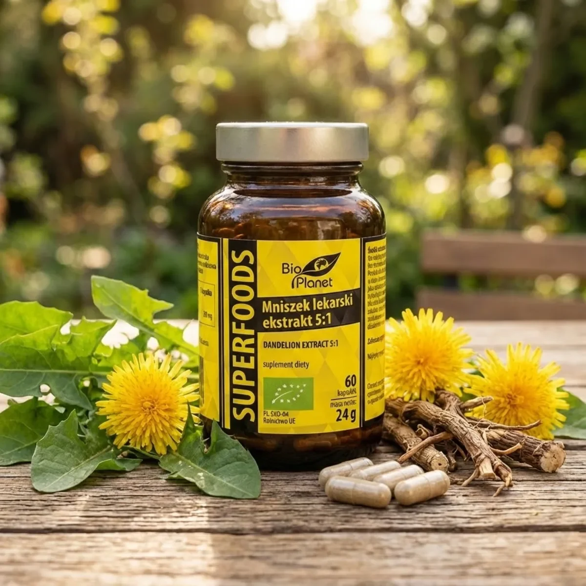 Extract de papadie, Bio Planet, 300mg, 60 capsule